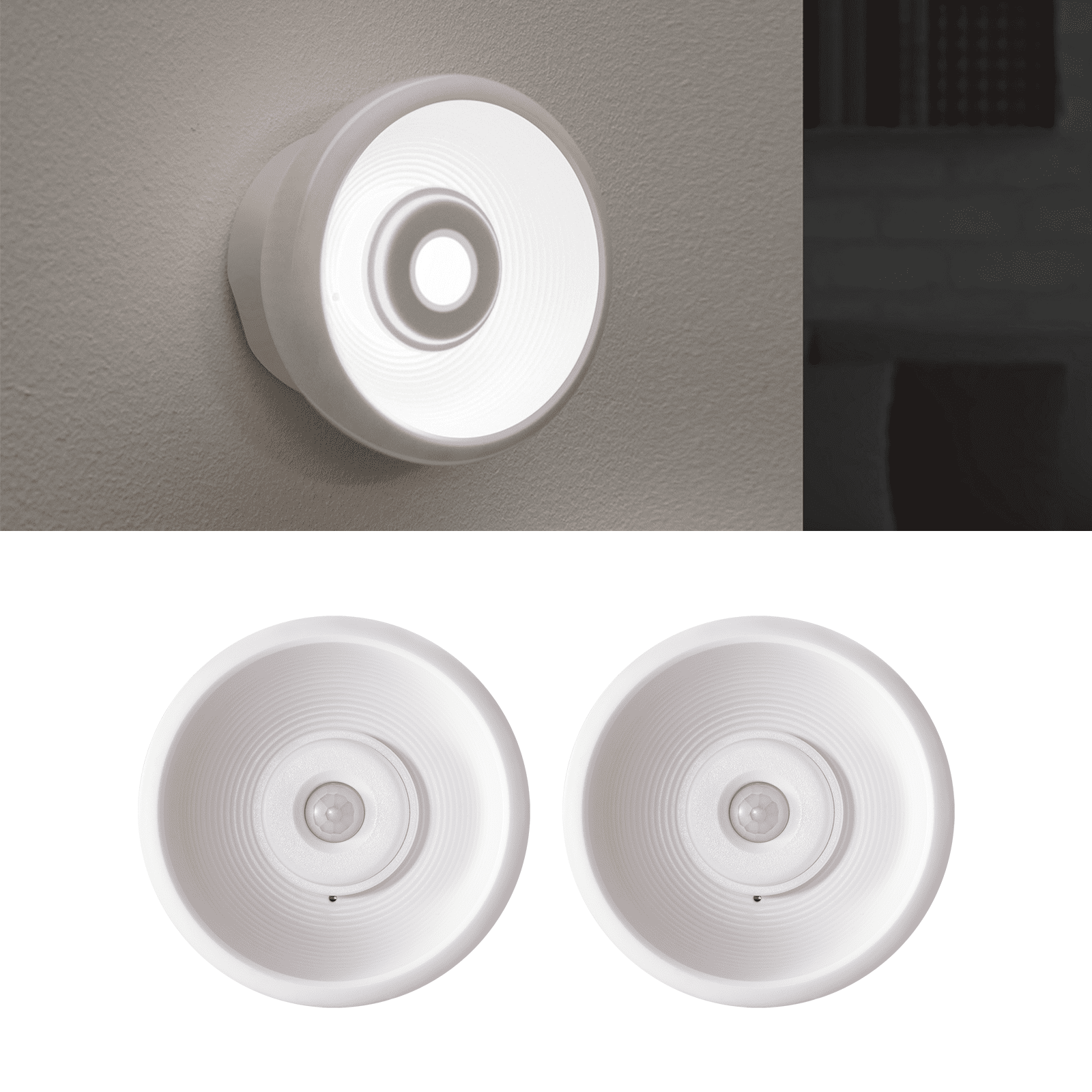 2 Pack Rechargeable Motion Sensor Light Indoor, Wireless Under Cabinet ...