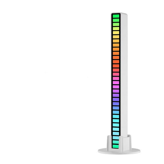 2 Pack Rechargeable RGB Music Rhythm Light, Voice Activated LED Light ...