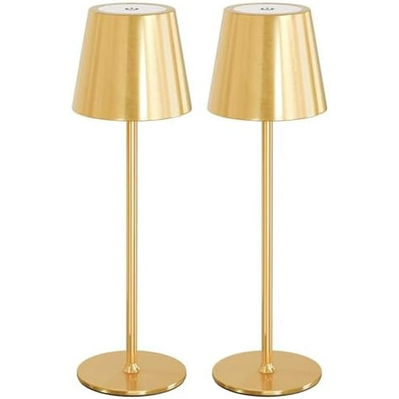 2 Pack Rechargeable Table Lamp Cordless Battery Operated Table Lamps ...