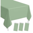 2 Pack Rectangular Gingham Tablecloth 54 x 108 Inches Sage Green and ...