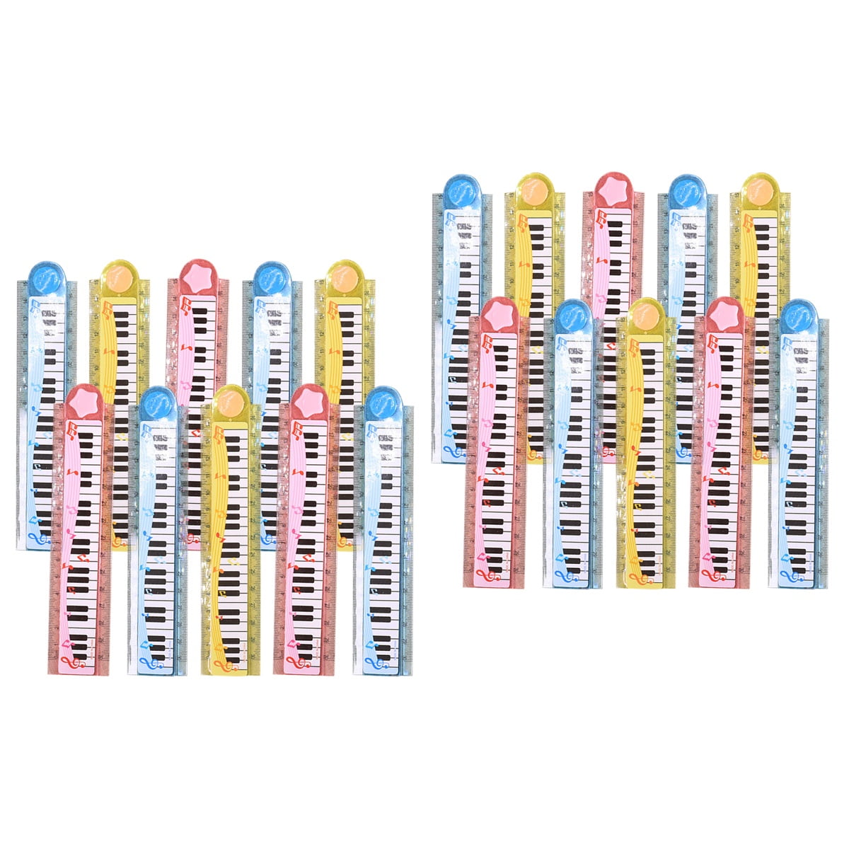 2 Pack Red 30cm Piano Ruler Daily Use Rulers Straight - Walmart.com