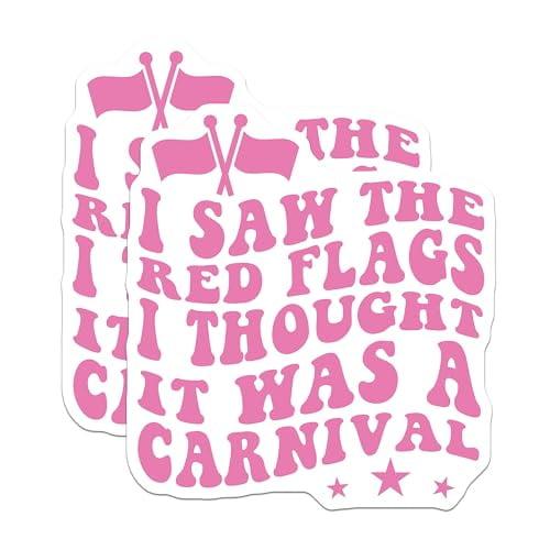 (2 Pack) Red Flags Magnets Magnets - Funny Quote - Sarcastic Humor - 5 ...