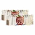 2 Pack Red Fruit Valance for Window Back to School Academic Books ...