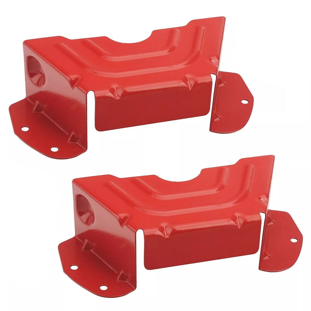2-Pack Red Metal Mower Deck Spindle Pulley Belt Guard Covers for Troy ...