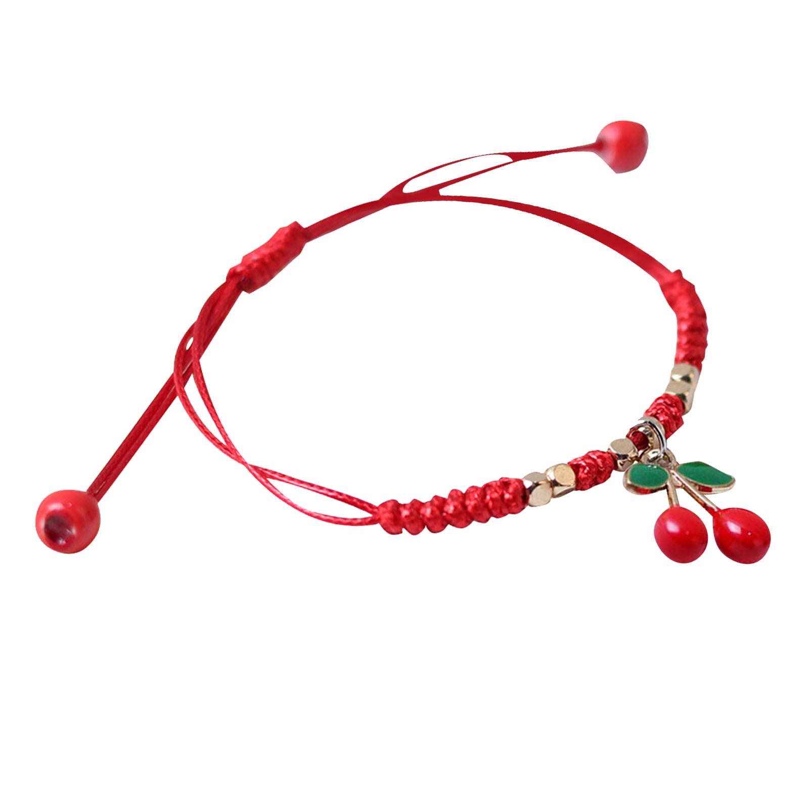 (2-Pack) Red String Couple Bracelet Bridal Jewelry Set Female Diy ...