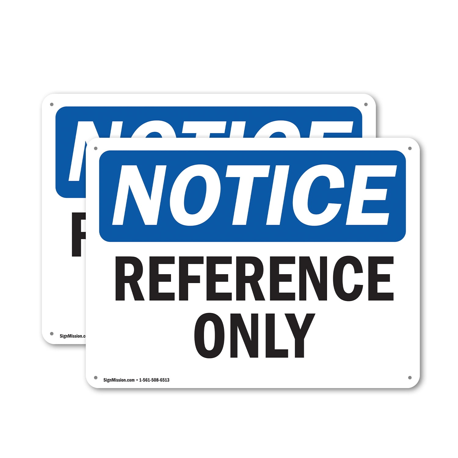 (2 Pack) Reference Only OSHA Notice Sign 24 Inch X 18 Inch Indoor ...
