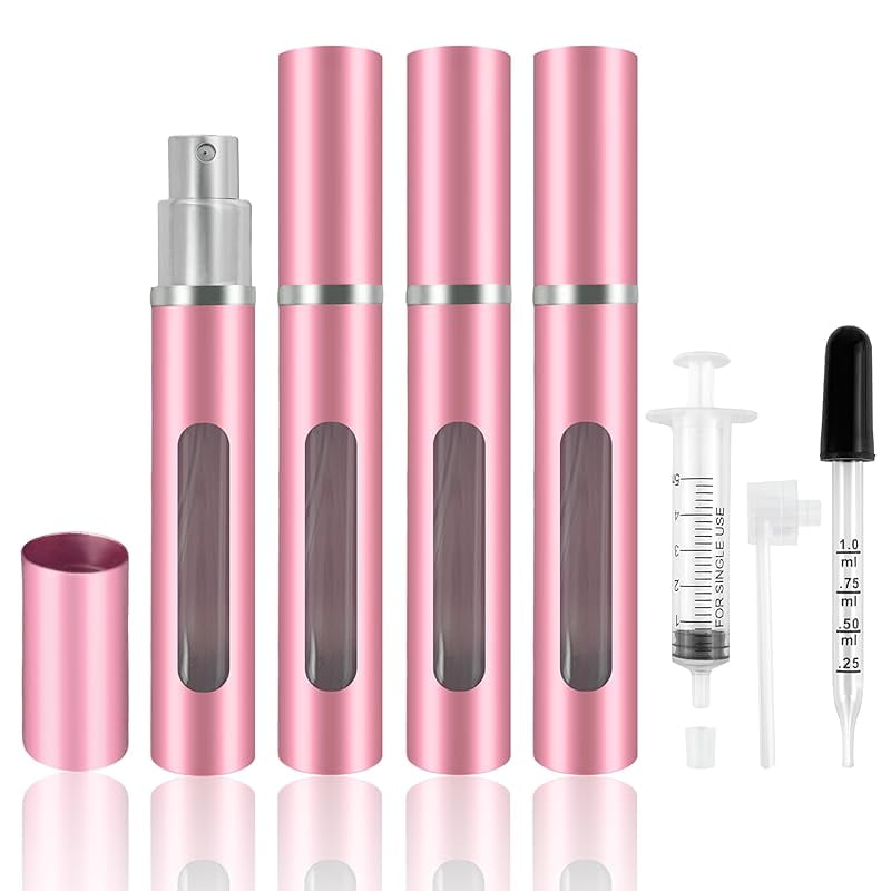 2 Pack Refillable Mini Perfume Atomizer Bottle，Portable Separate ...