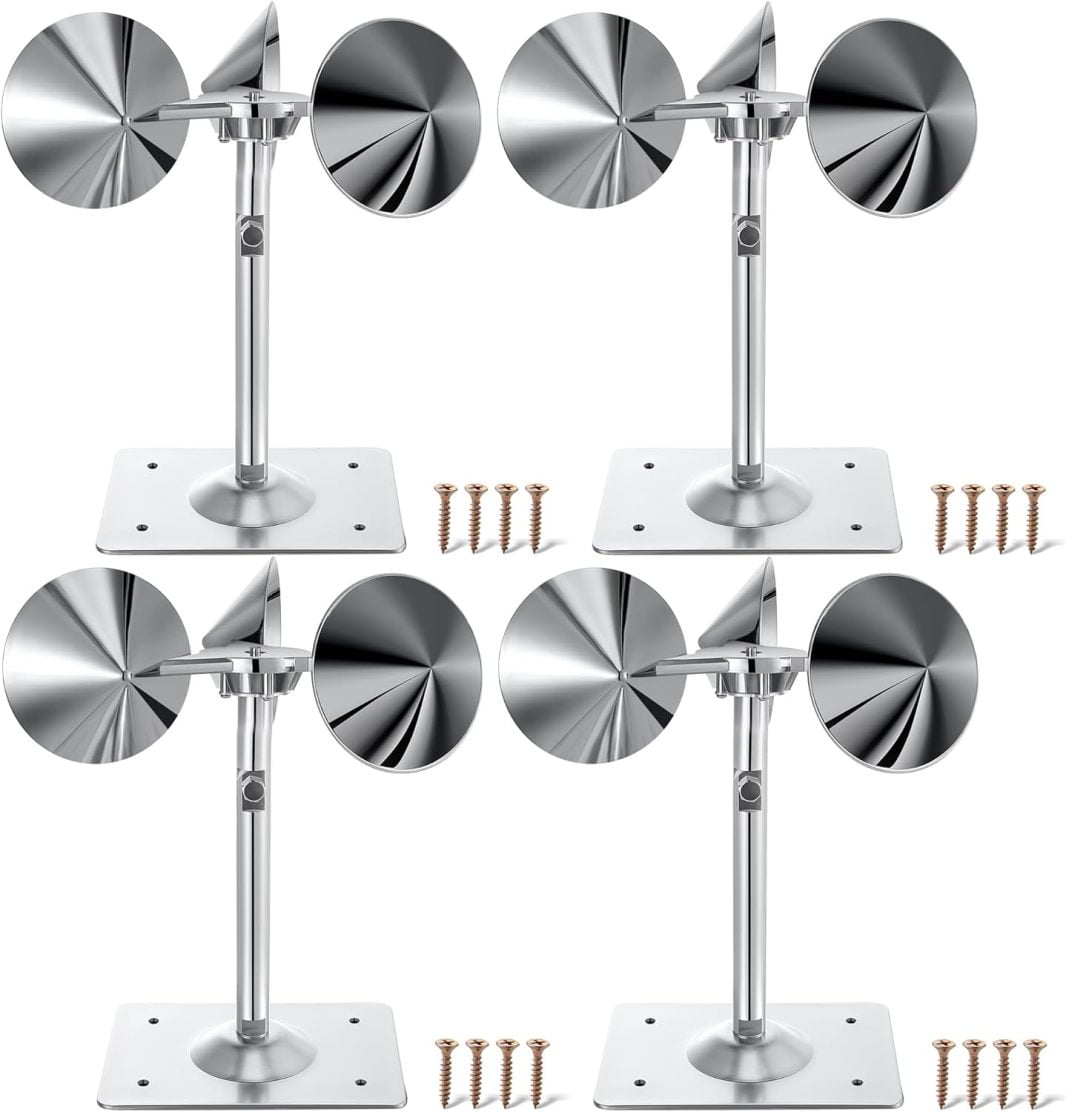2 Pack Reflective Spinning Bird Deterrent, Wind Powered Aluminum Bird ...