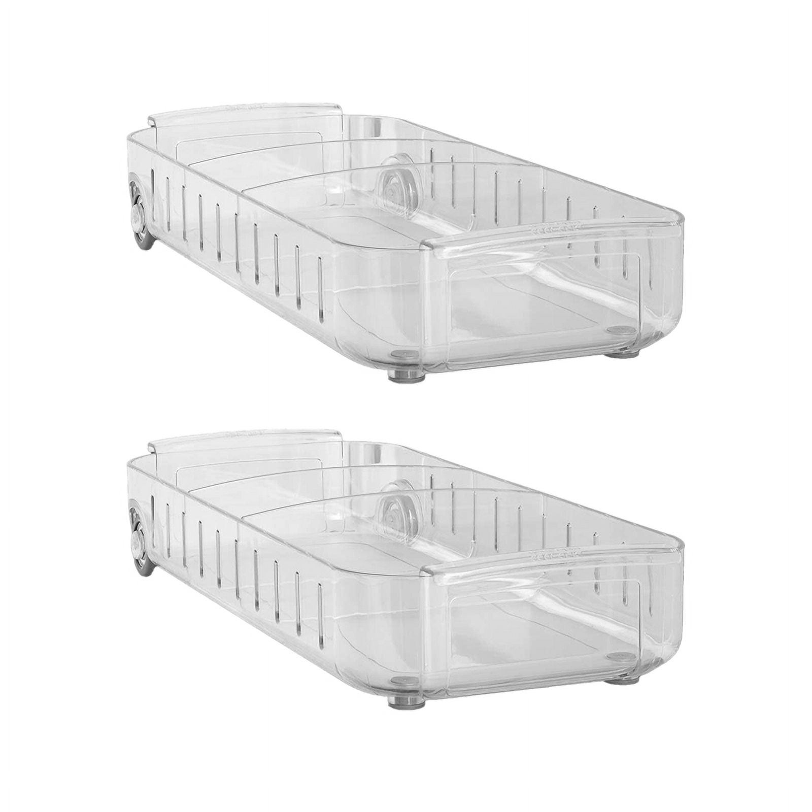 2 Pack Refrigerator Drawer Storage Box Kitchen Freezer Compartment ...