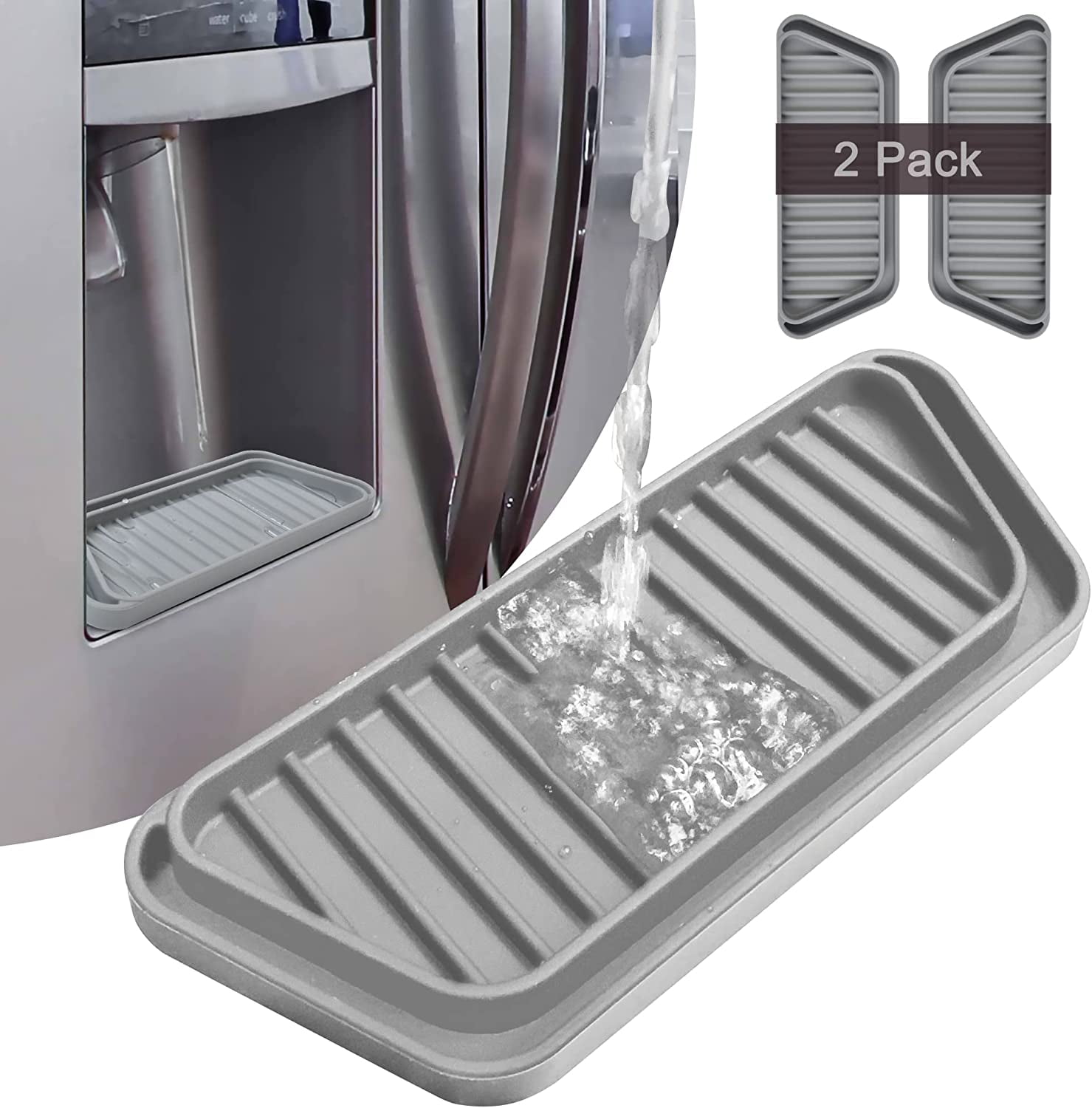 2 Pack Refrigerator Drip Catcher, Refrigerator Drip Catcher, Tray ...