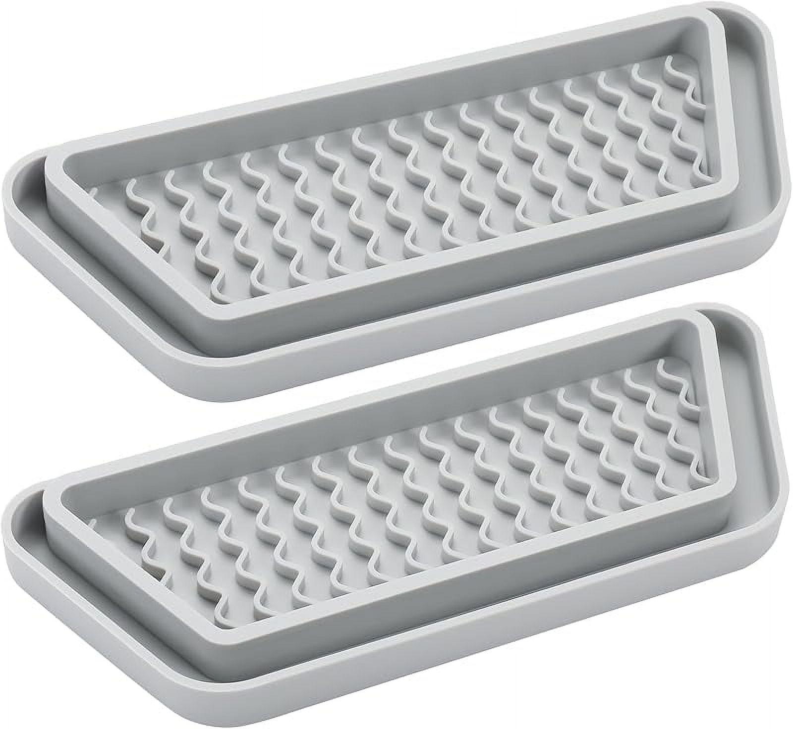 2 Pack Refrigerator Drip Tray,Fridge Drip Tray Silicone Spills Water ...