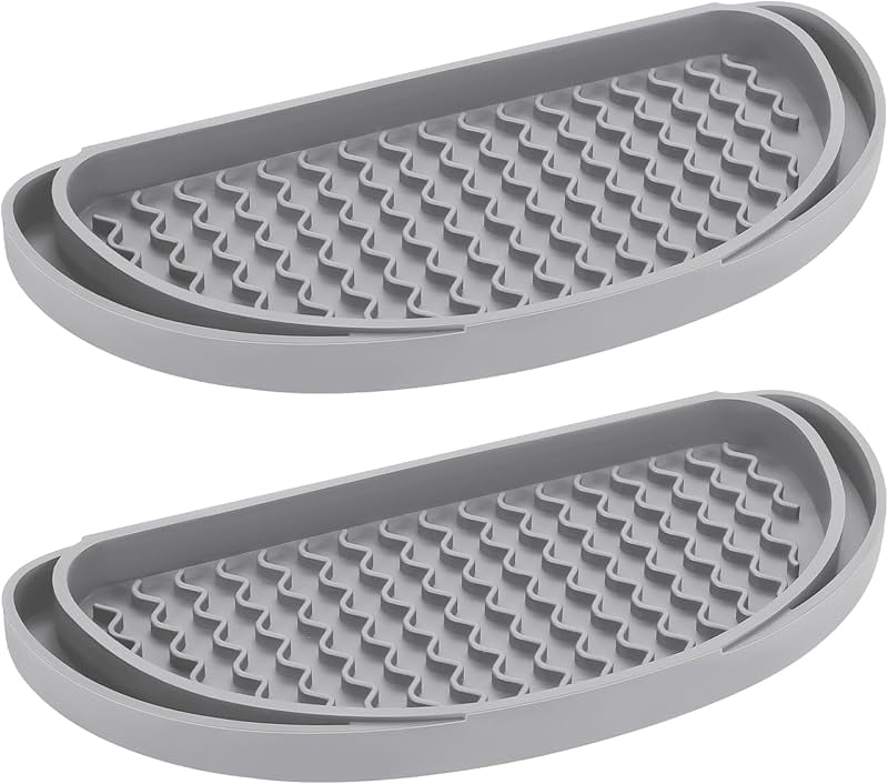 2 Pack Refrigerator Drip Tray, Silicone Spills Water Catcher, for GE ...