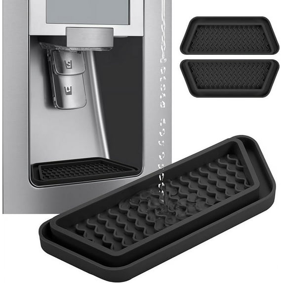 2 Pack Refrigerator Drip Tray, Silicone Spills Water Catcher, for GE ...