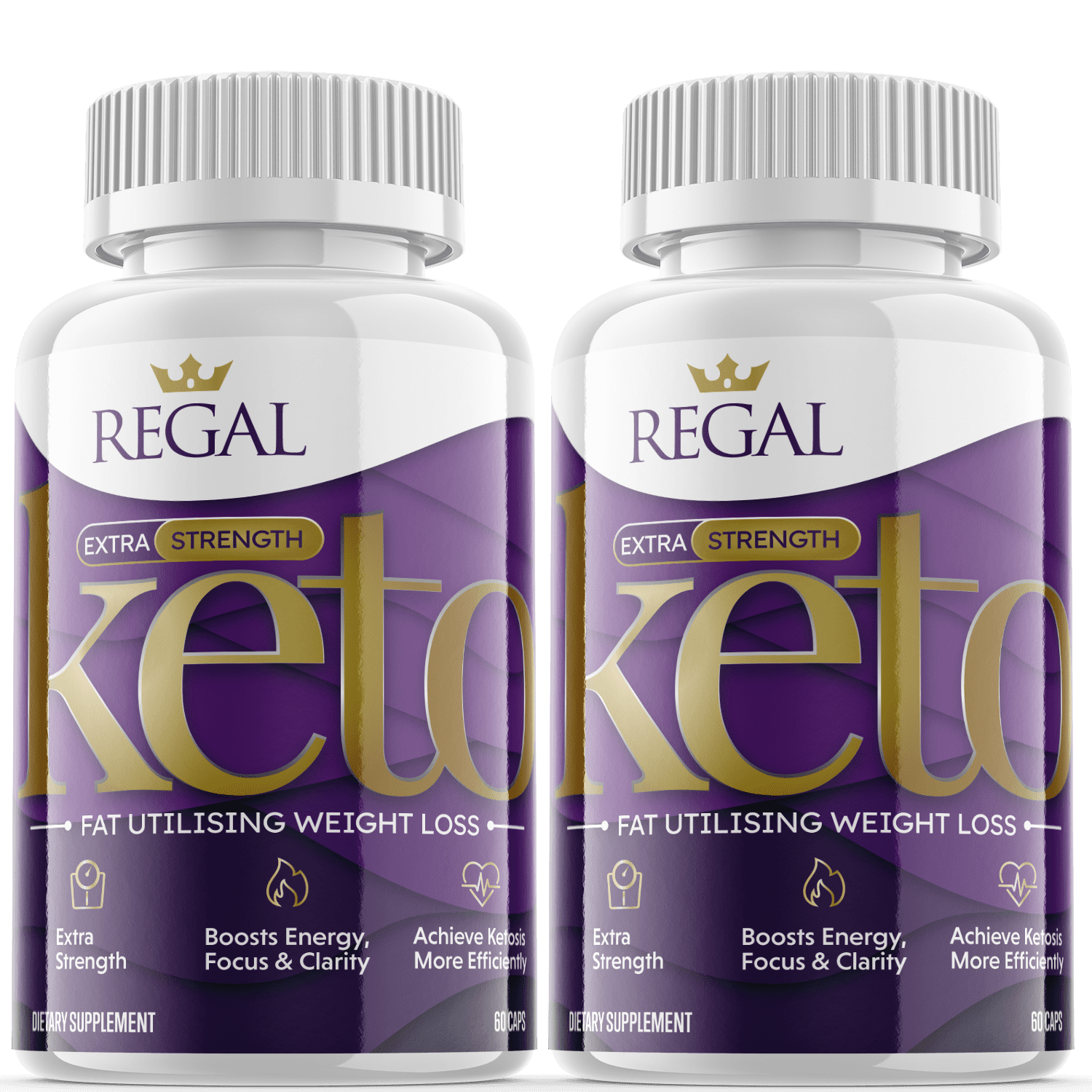 (2 Pack) Regal - Keto Supplement for Weight Loss - Energy & Focus ...