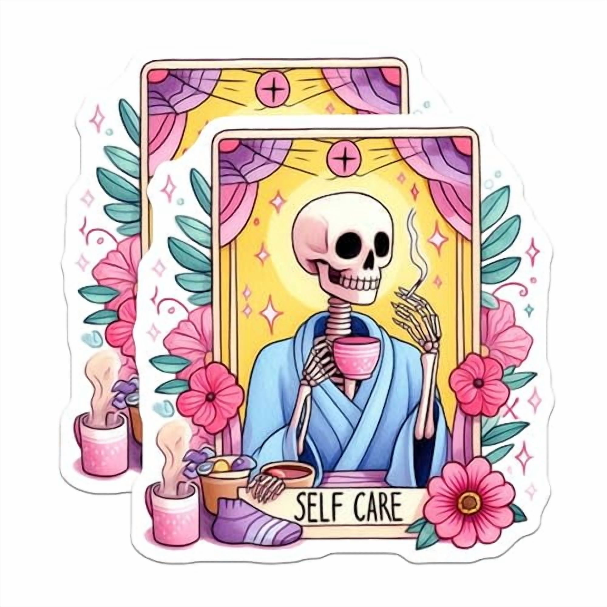 (2 Pack) Relax Skeleton Magnet - Quirky Home Decor - Funny Skeleton Art ...
