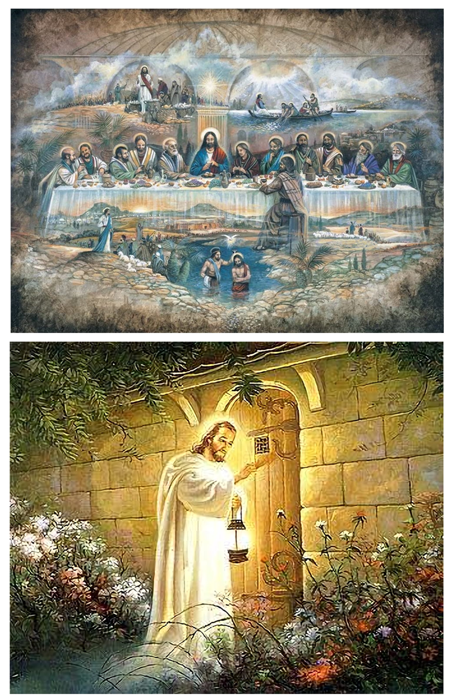 2-Pack Religion Jesus Diamond Painting Kits - 5D DIY Diamond Art for ...