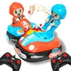 Click n' Play Set of 2 Stunt Remote Control RC Battle Kids Bumper Cars ...