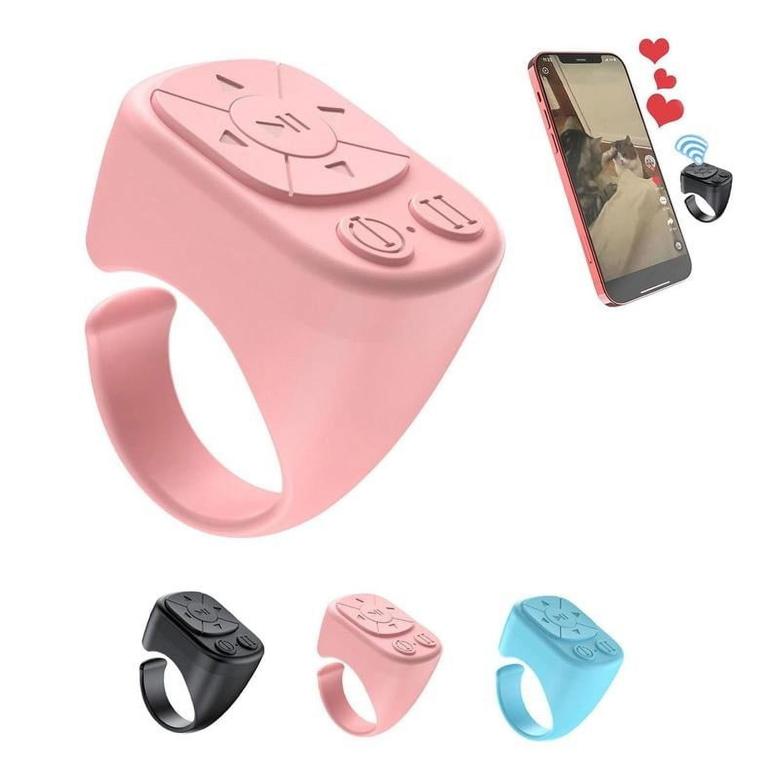 2 Pack Remote Control Ring, Bluetooth-compatible Page Turner Ring ...