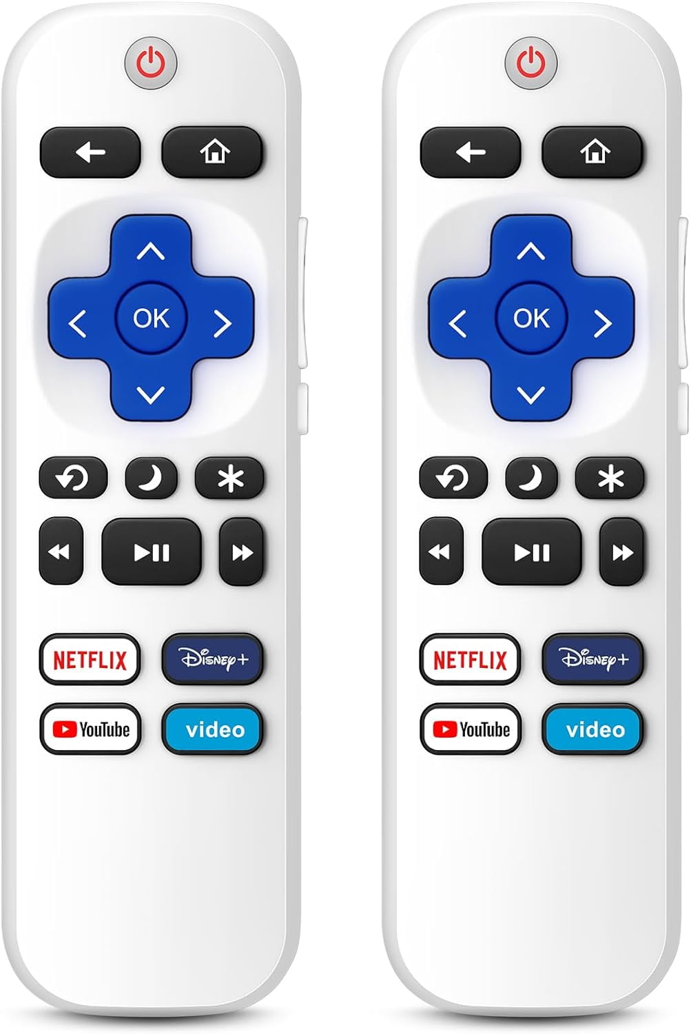 2 Pack Remote Control Only for TCL Onn Hisense Sharp Philips ...