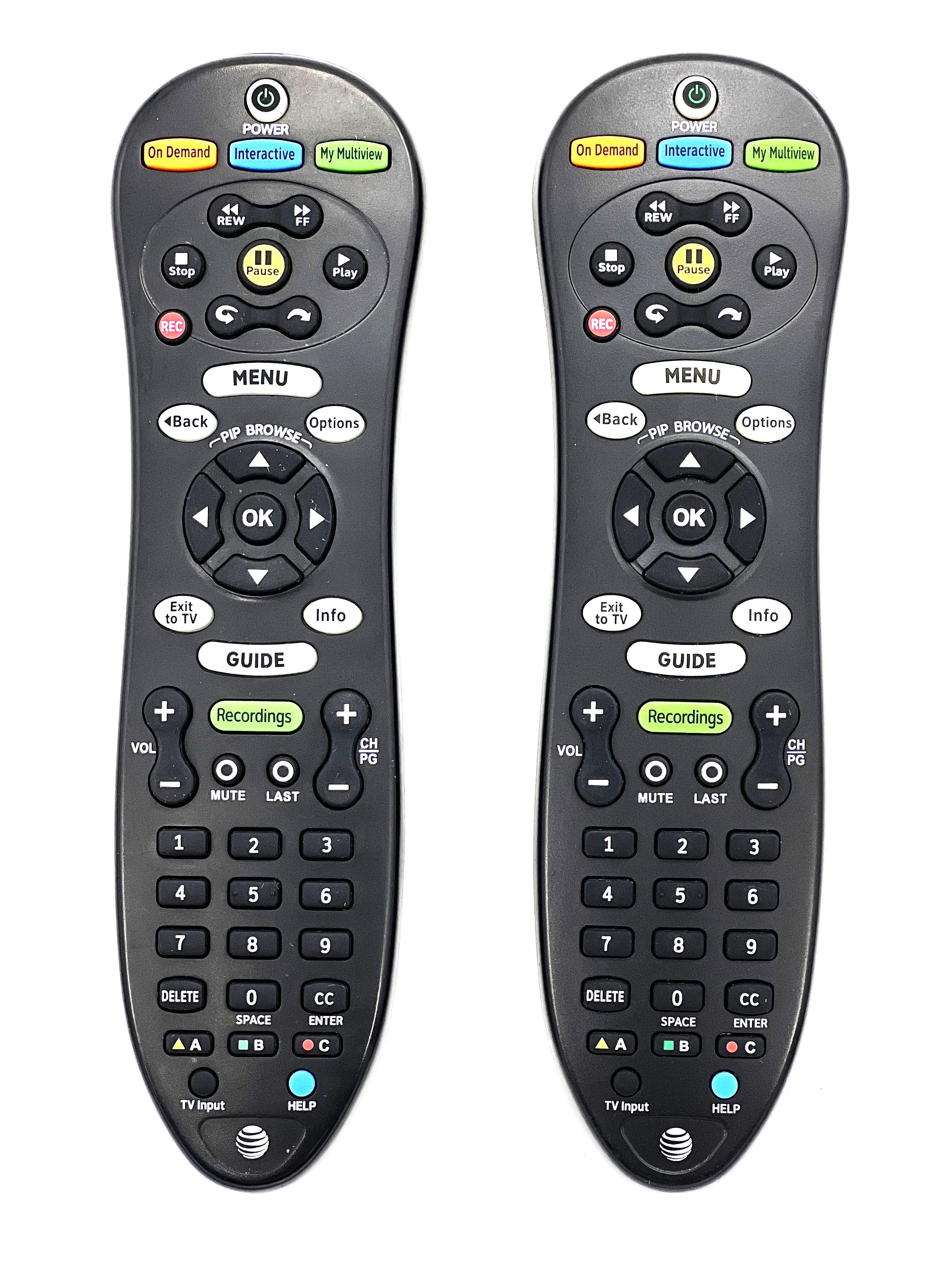 AT&T Universal IR Remote Control (2 Pack), Compatible with U-Verse ...