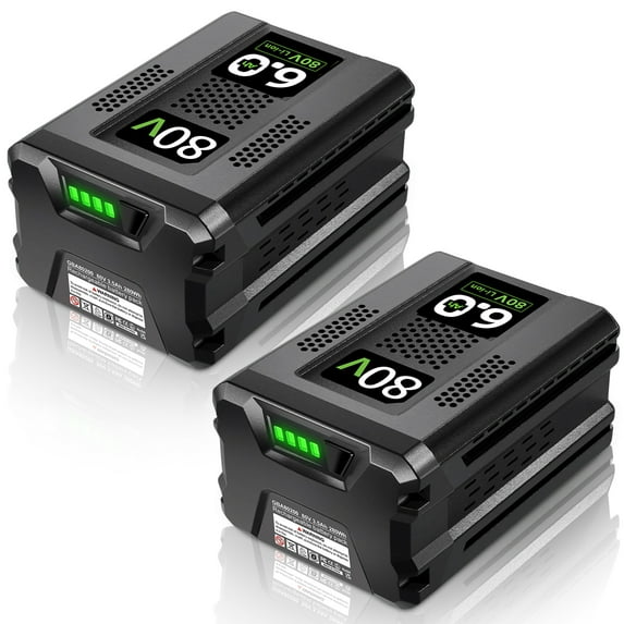 2 Pack Replacement Battery for Greenworks 80v Battery Compatible with Greenworks Battery Fits ...