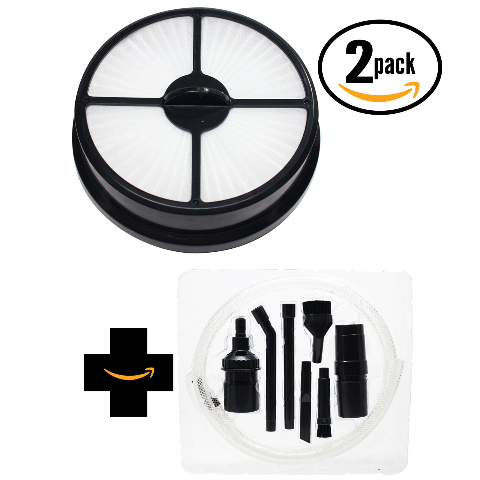 2-Pack Replacement Eureka Air Excel (AS5200 Series) Vacuum HEPA Filter ...