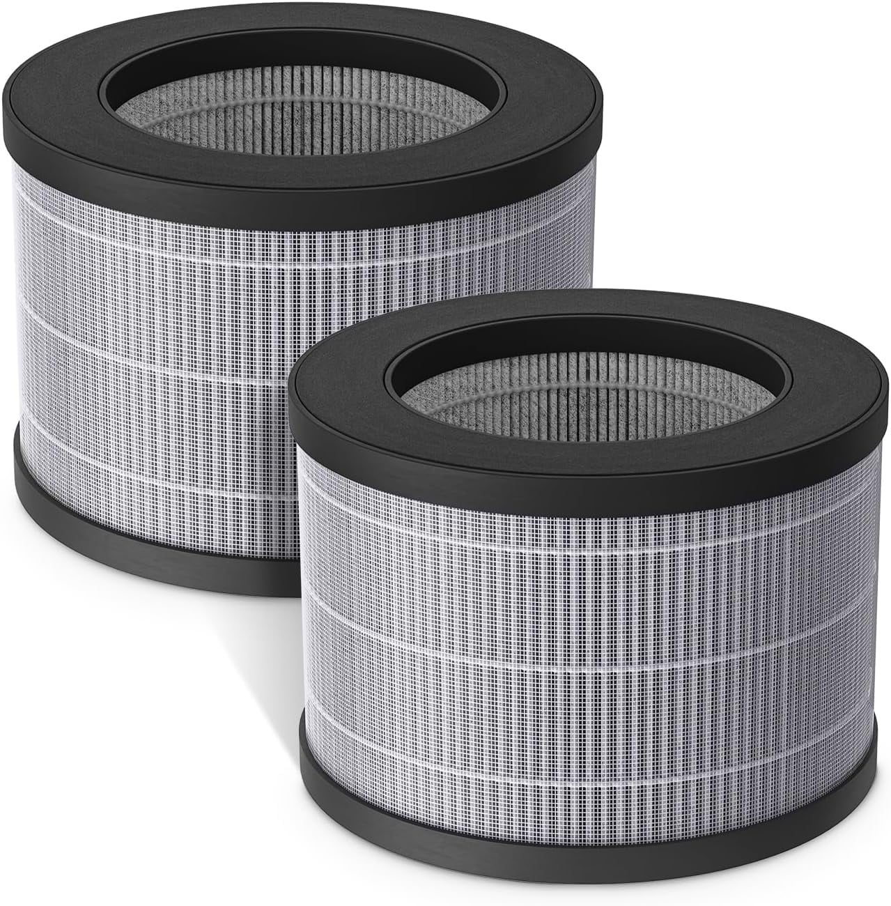 Fil-fresh 2 Pack Replacement Filters for Air Purifier, 4-in-1 HEPA ...