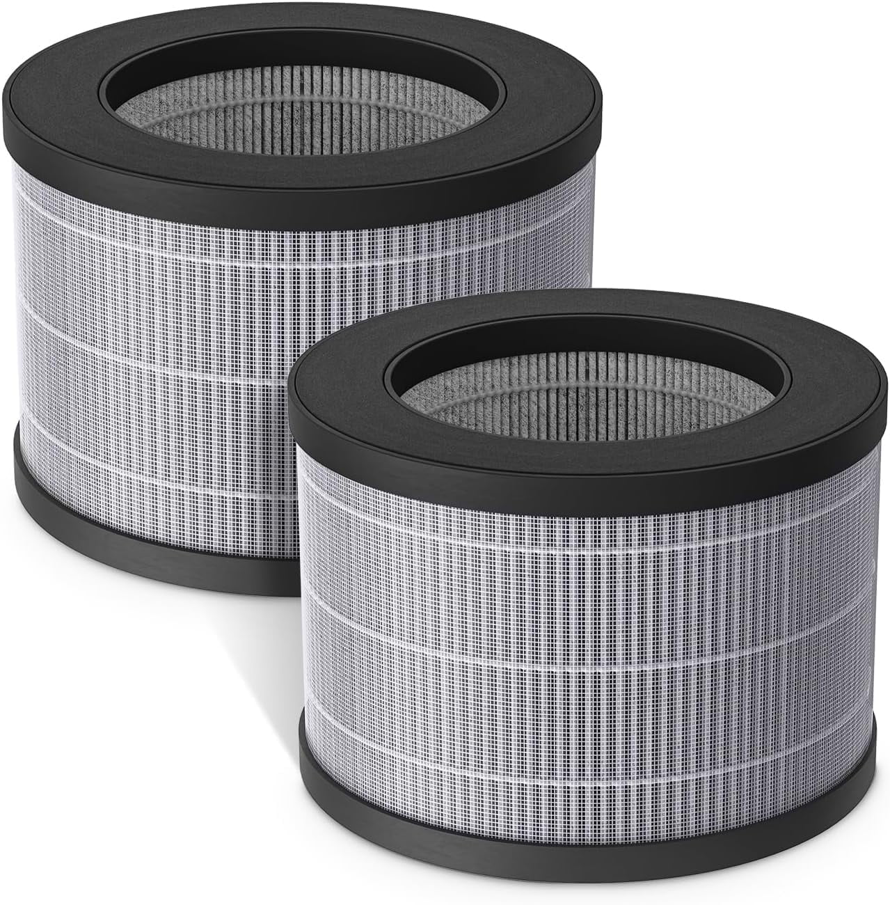 Fil-fresh 2 Pack Replacement Filters for Air Purifier, 4-in-1 HEPA ...