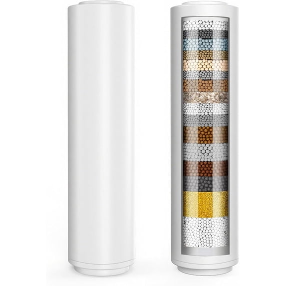 2 Pack Replacement Filters for Handheld Shower Head - Water Softener ...