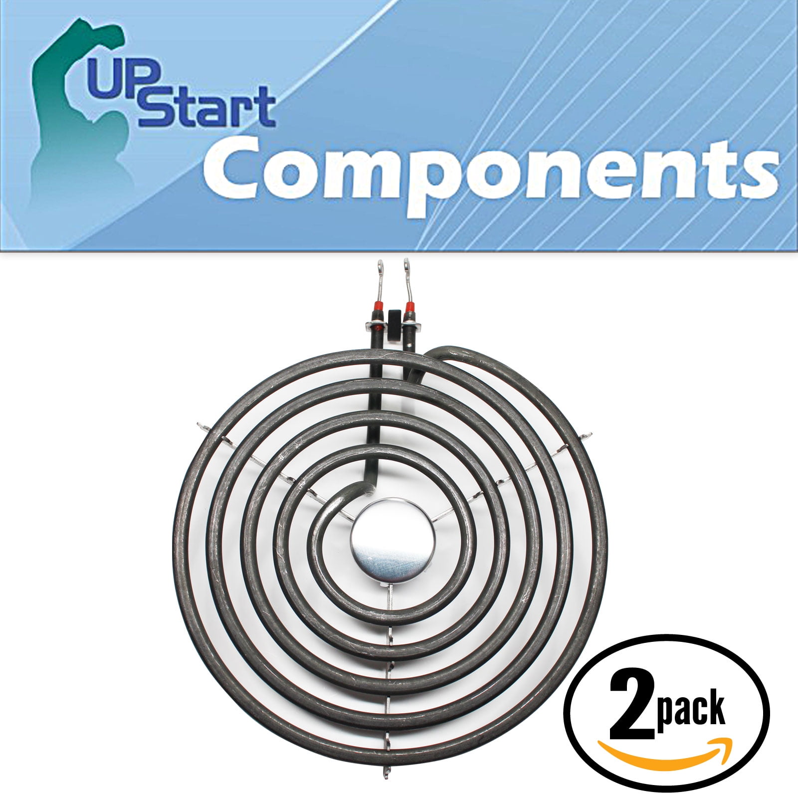 2-Pack Replacement Whirlpool RF395LXEQ0 8 inch 5 Turns Surface Burner ...