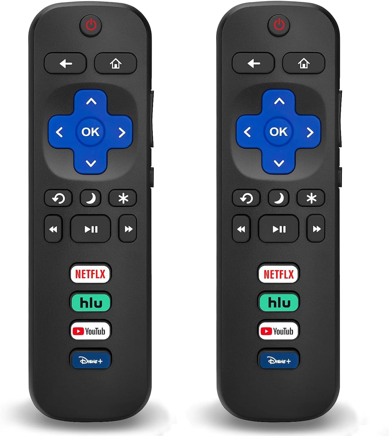 2 Pack Replacement Remote Compatible for Roku TV, Universal Remote ...