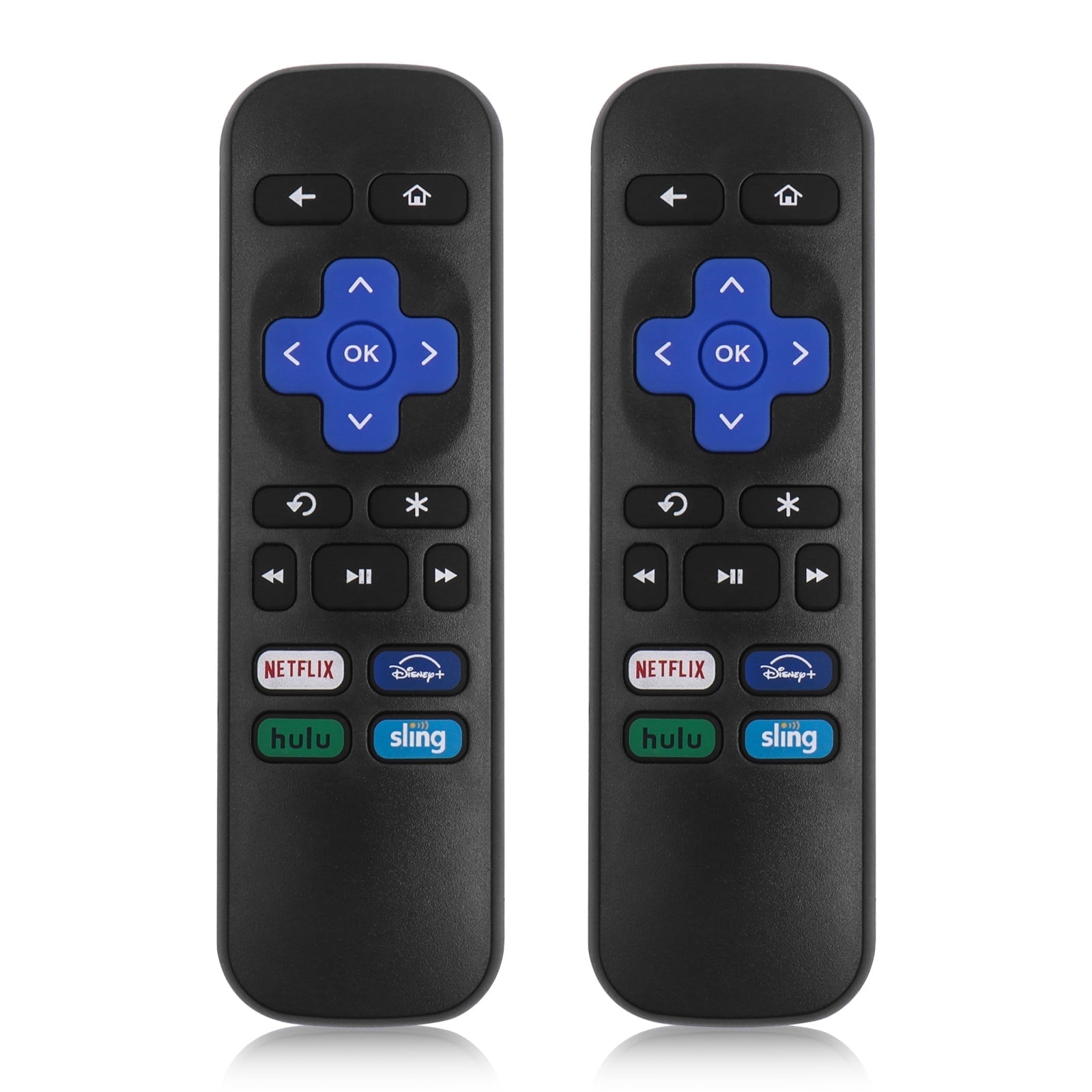 2-Pack Roku Box Replacement Remote Control for Roku Player 1/2/3/4 ...