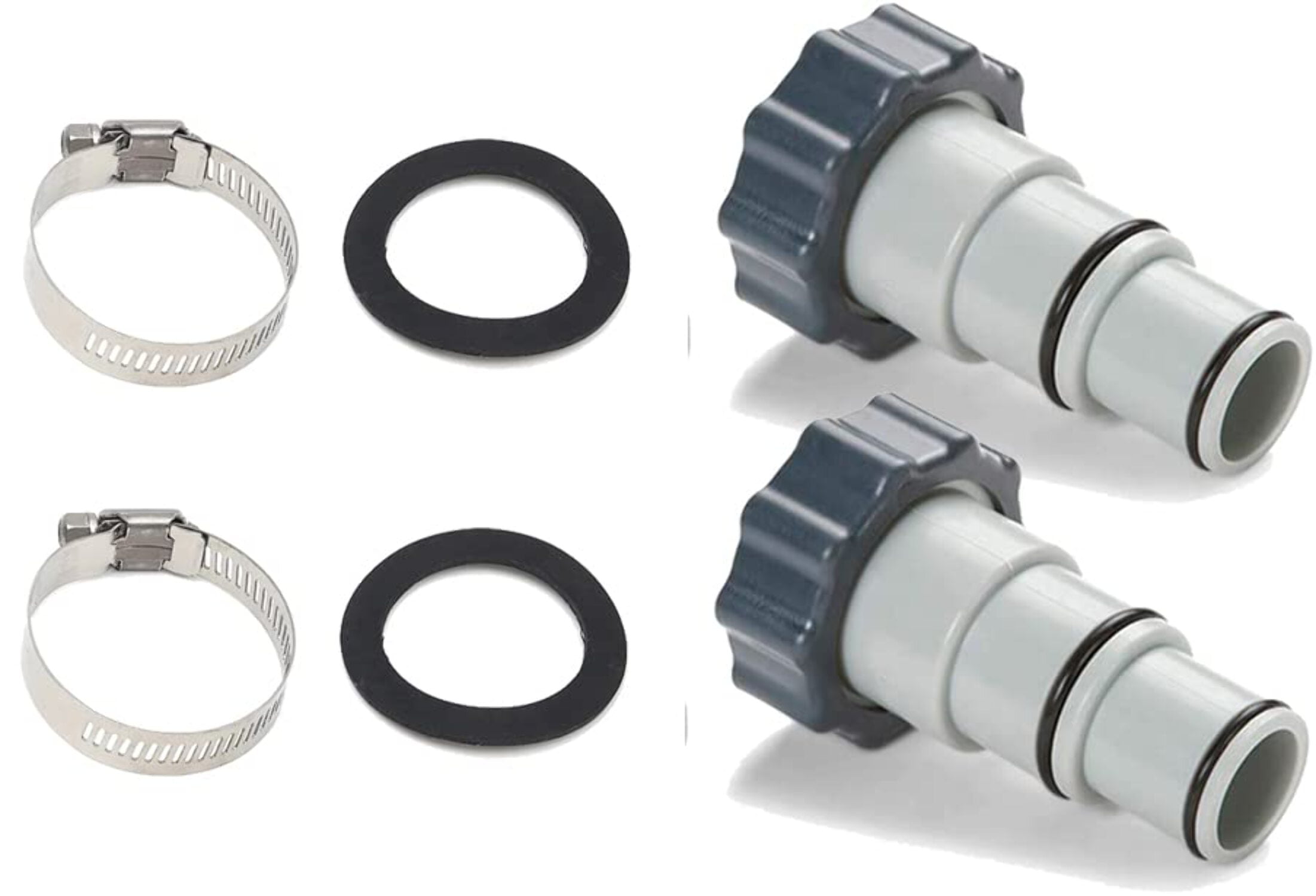 (2-Pack) Replacement Threaded to Clamp Style Hose Adapter for Intex ...