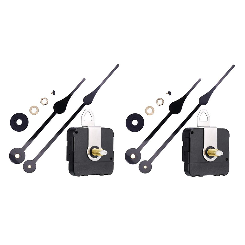 2 Pack Replacement Wall Clock Mechanism Movement Hands Fittings Parts ...