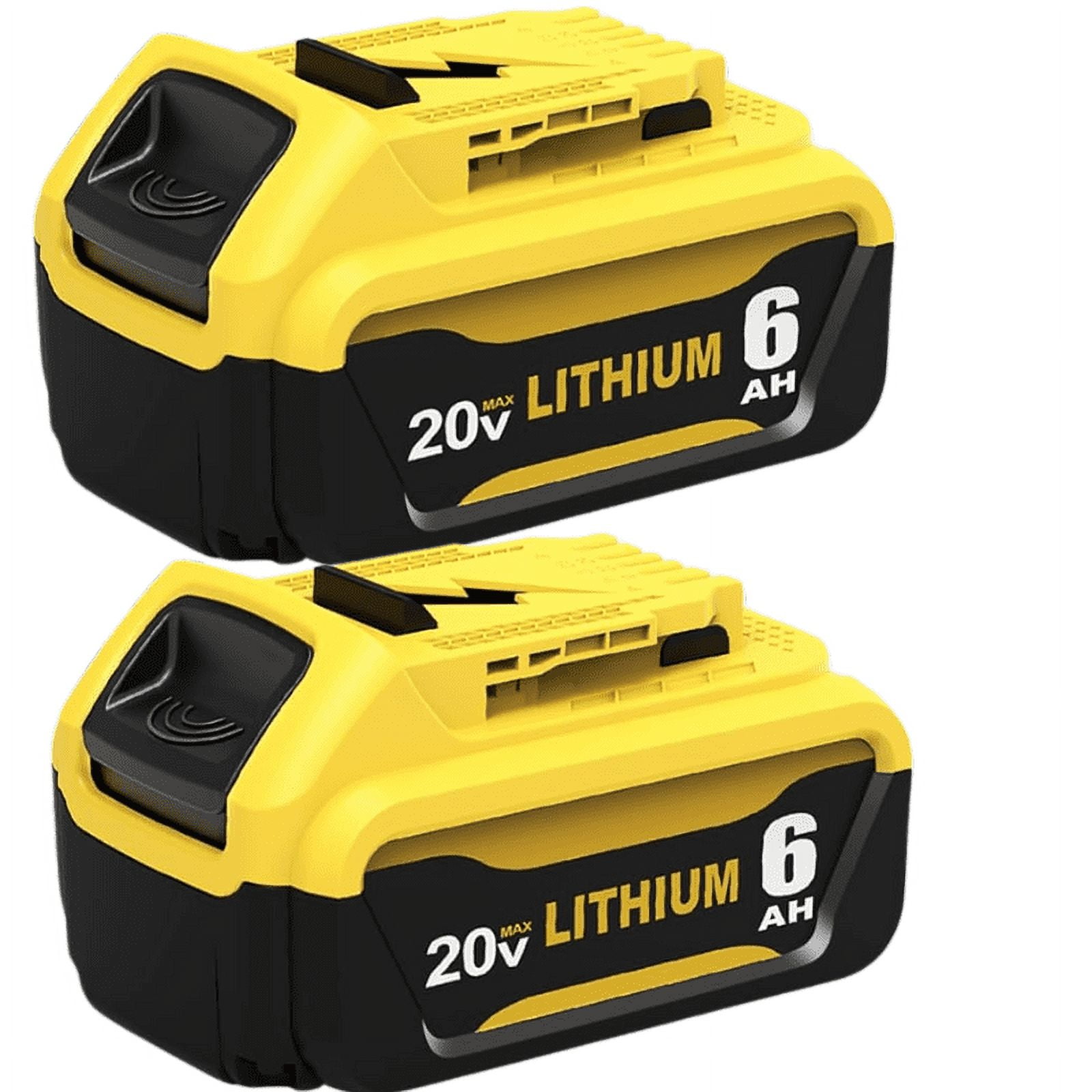 2 Pack Replacement for DeWalt 20-Volt Max 6.0AH Lithium Ion Battery DCB200 DCB206 - Walmart.com