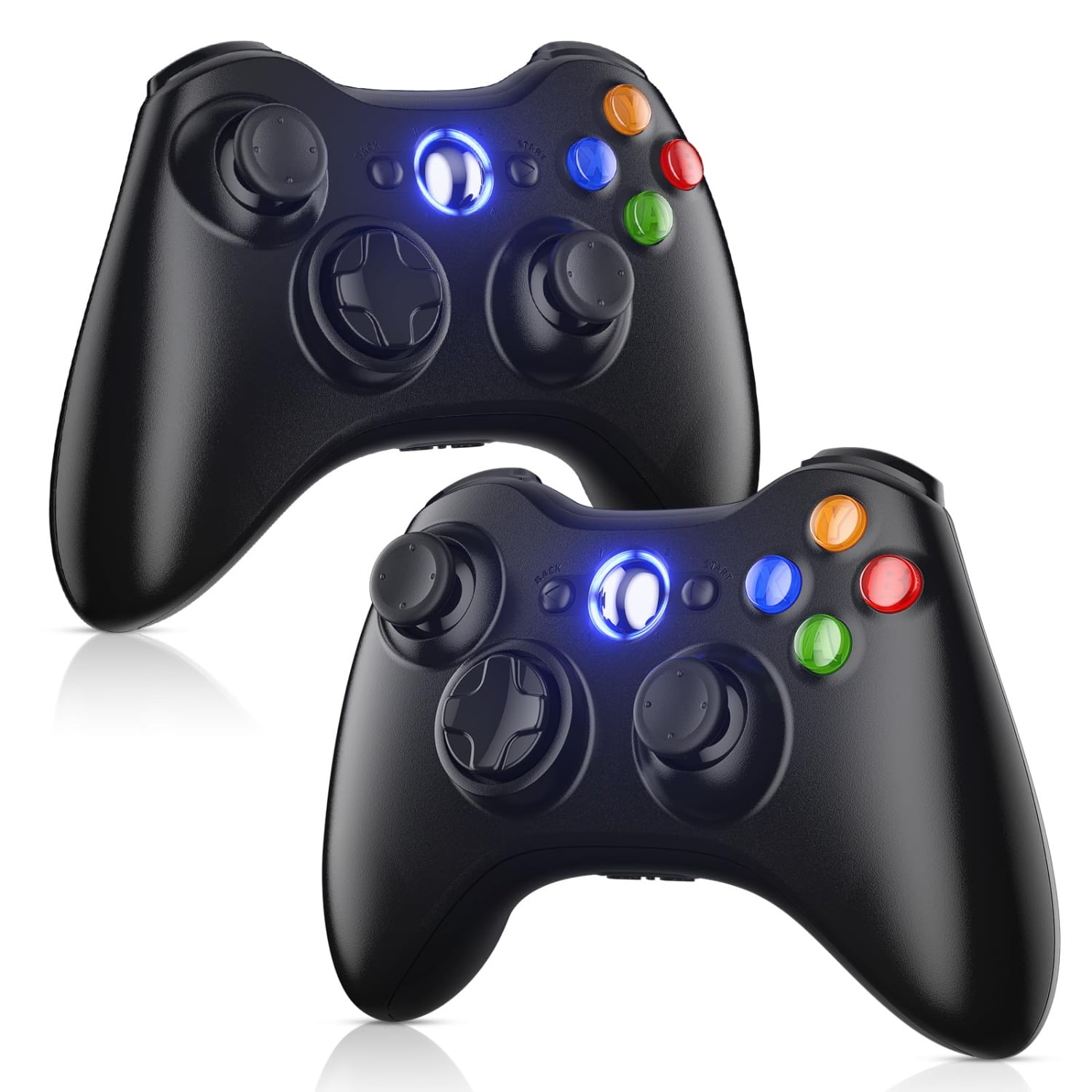 2 Pack Replacement for Xbox 360 Controller, Wireless Controllers ...