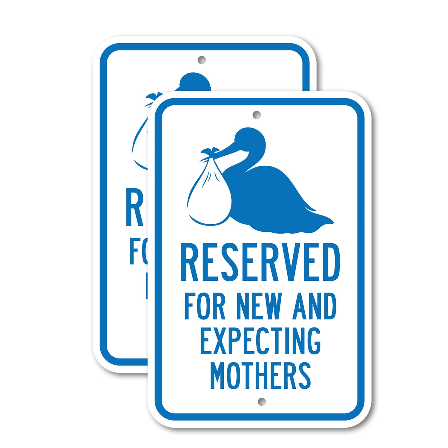 (2 Pack) Reserved For New And Expecting Mothers with Symbol | 18" X 24 ...