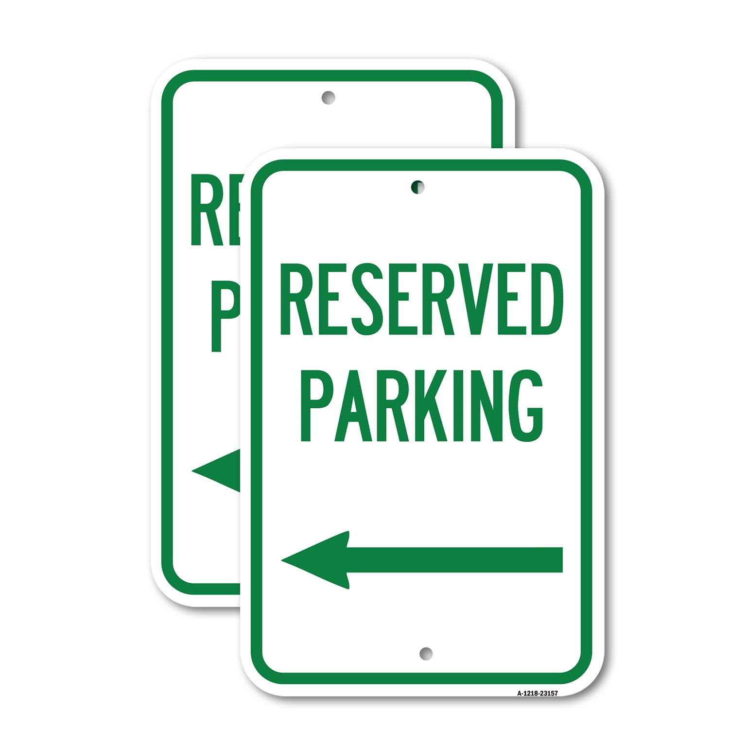 (2 Pack) Reserved Parking (Left Arrow) | 12