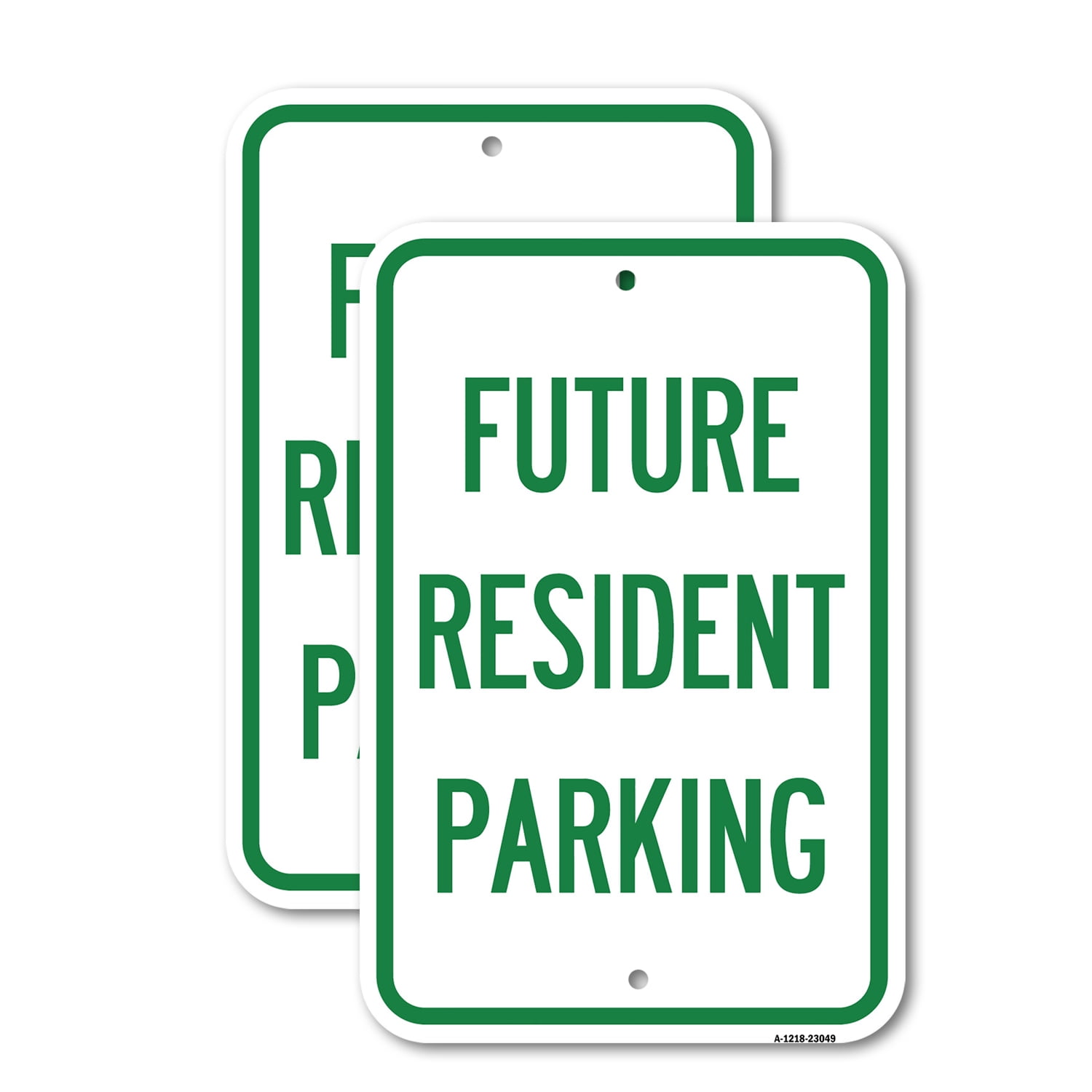 (2 Pack) Reserved Parking Sign Future Resident Parking | 12" X 18 ...