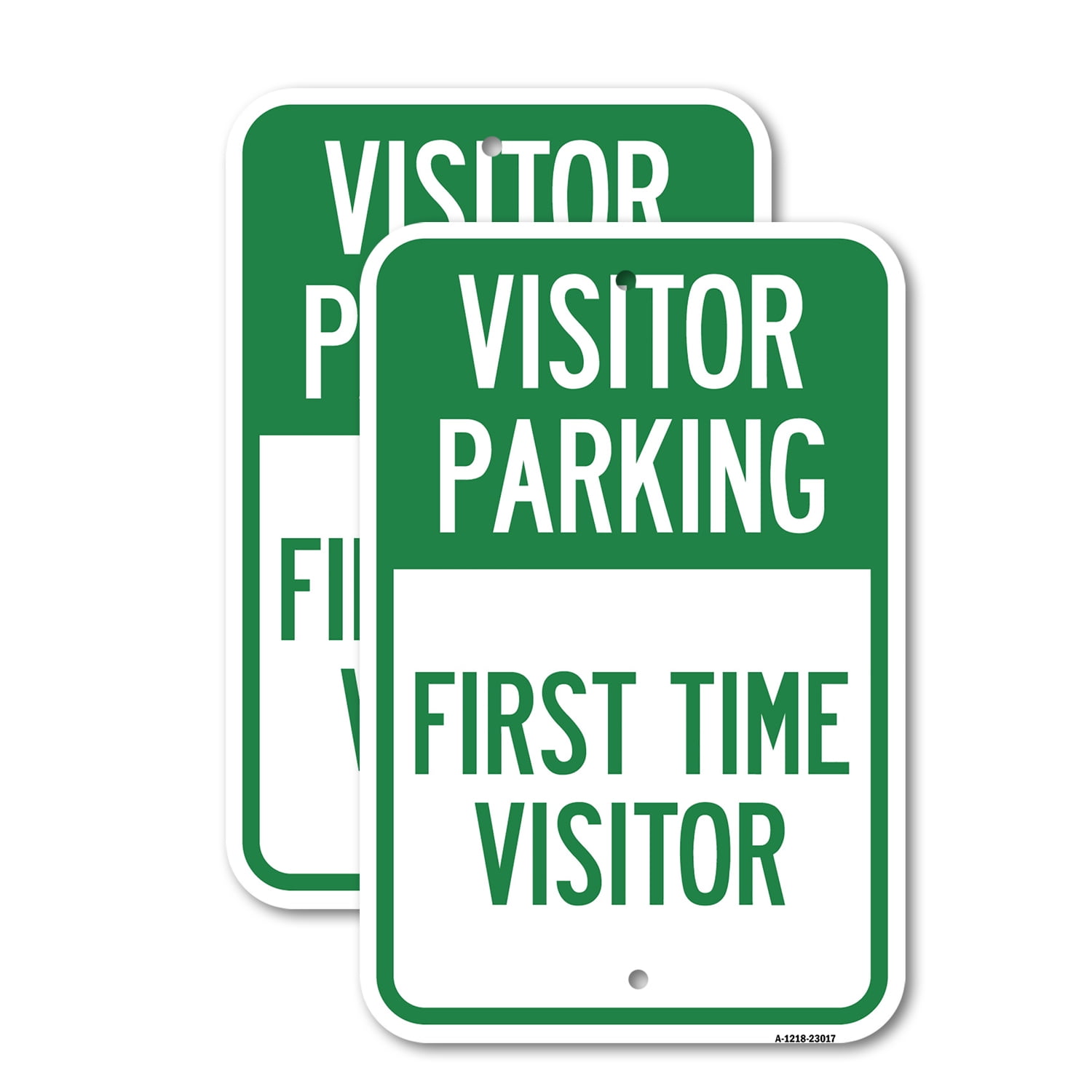 (2 Pack) Reserved Parking Sign Visitor Parking First Time Visitor | 18 ...