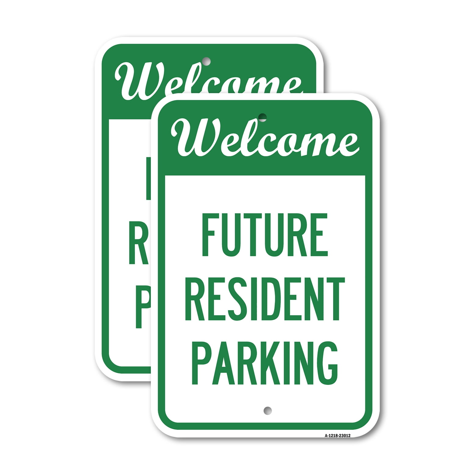(2 Pack) Reserved Parking Sign Welcome - Future Resident Parking | 18 ...