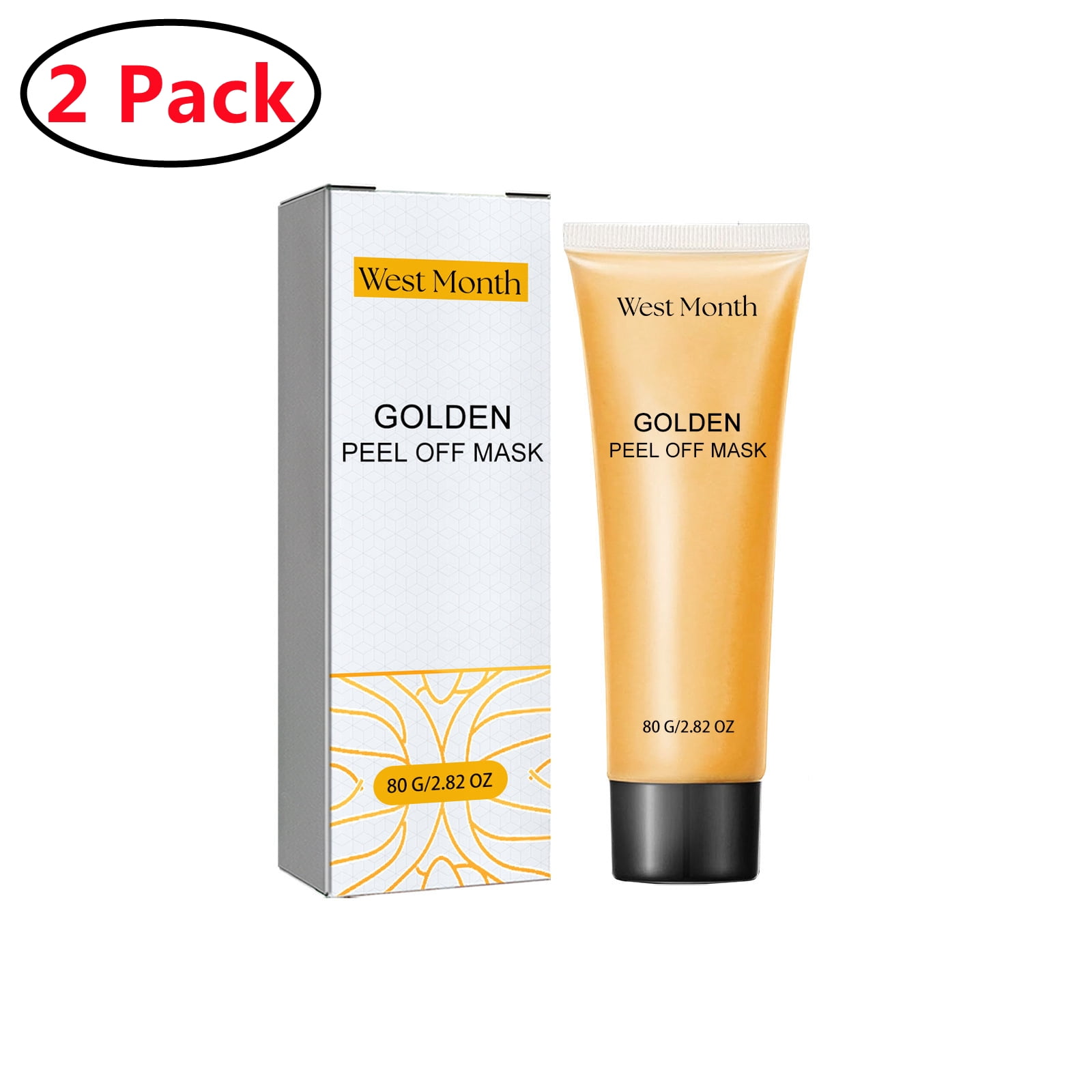 2 Pack Retinol Gold Peel-Off Mask - Tightens, Lifts, Soothes & Hydrates ...