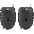 Retractable Cable Lock 4-Digit Combination 2 Pack, 51.1" Steel Wire ...