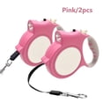 2 Pack Retractable Dog Leash, 16FT Tangle-Free Walking Leash with LED ...