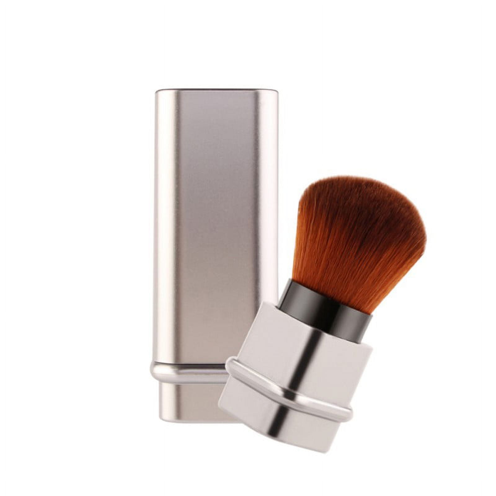 2 Pack Retractable Kabuki Makeup Brushes Foundation Brush Powder Brush ...
