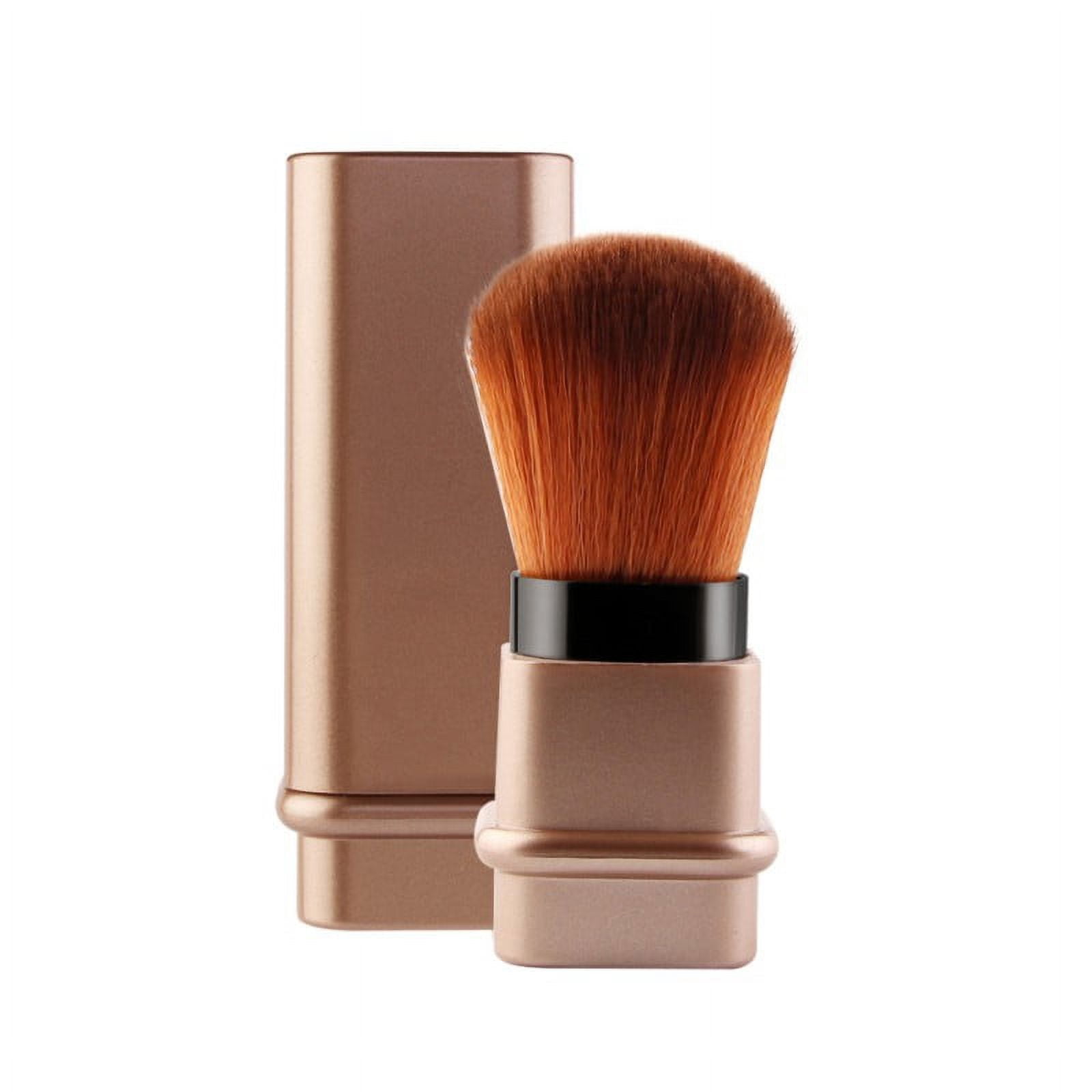 2 Pack Retractable Kabuki Makeup Brushes Foundation Brush Powder Brush ...