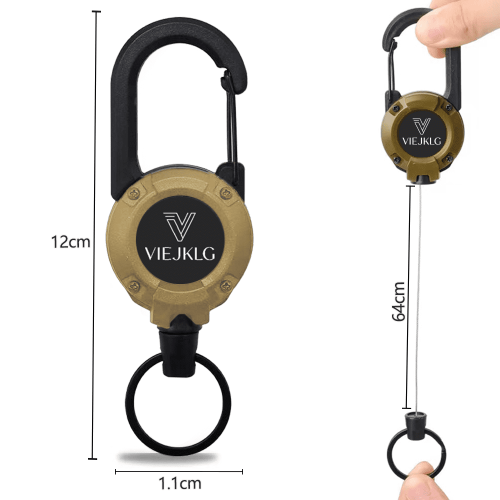 2 Pack Retractable Keychain, Heavy Duty Badge Holder Reel, Retractable ...