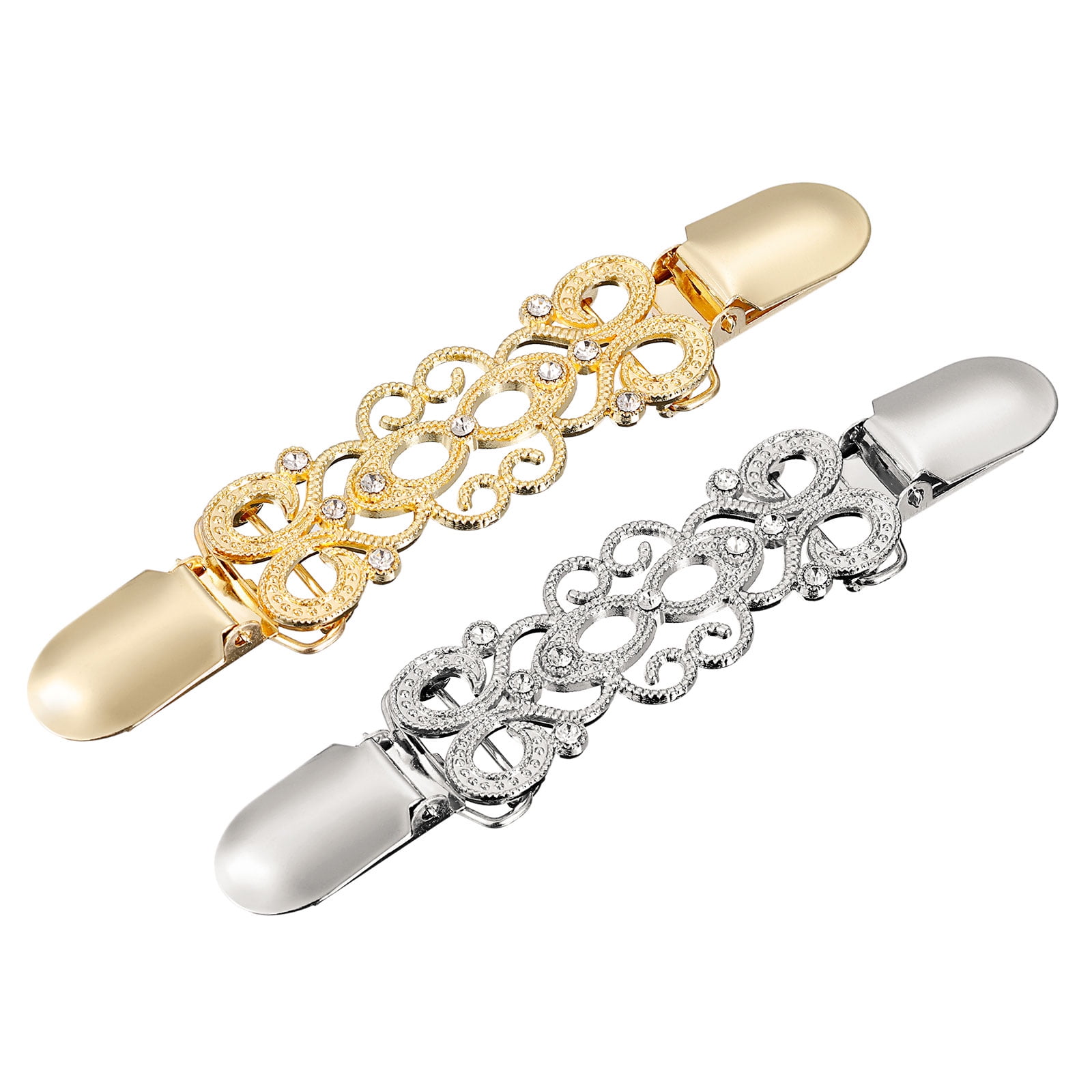 Uxcell 2 Pack Retro Sweater Clips Vintage Dress Clips Back Clip ...