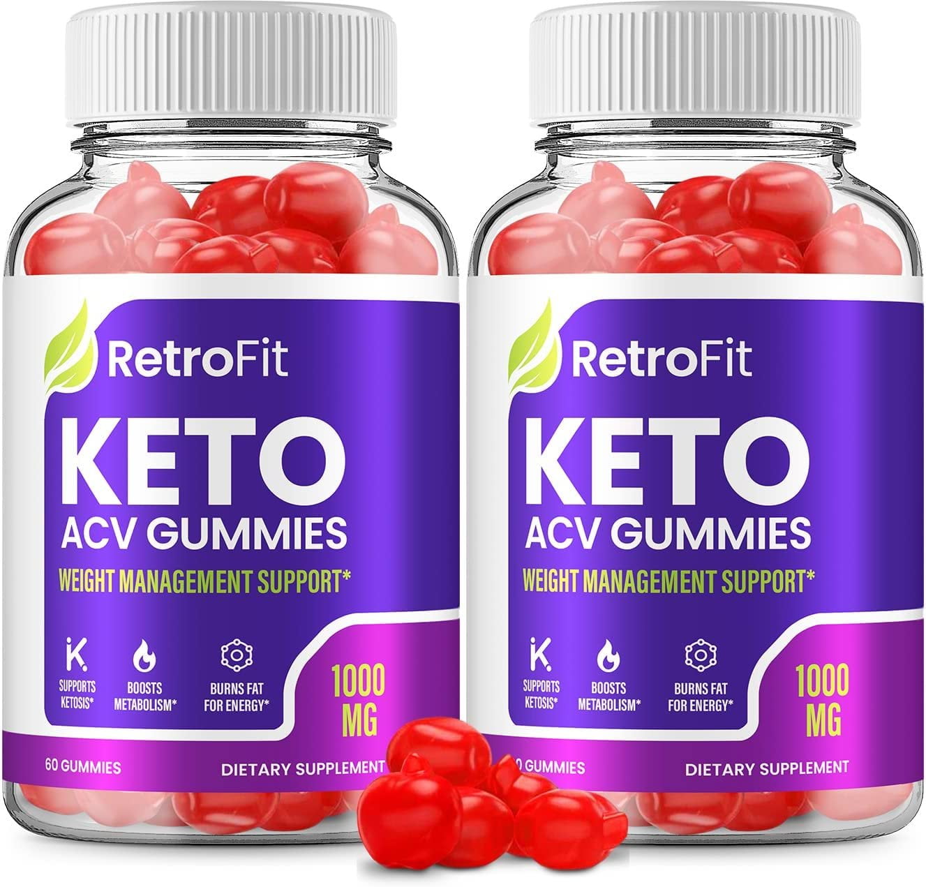 Retrofit Keto ACV Gummies, Advanced B12 Formula, Beet Root, Dietary ...