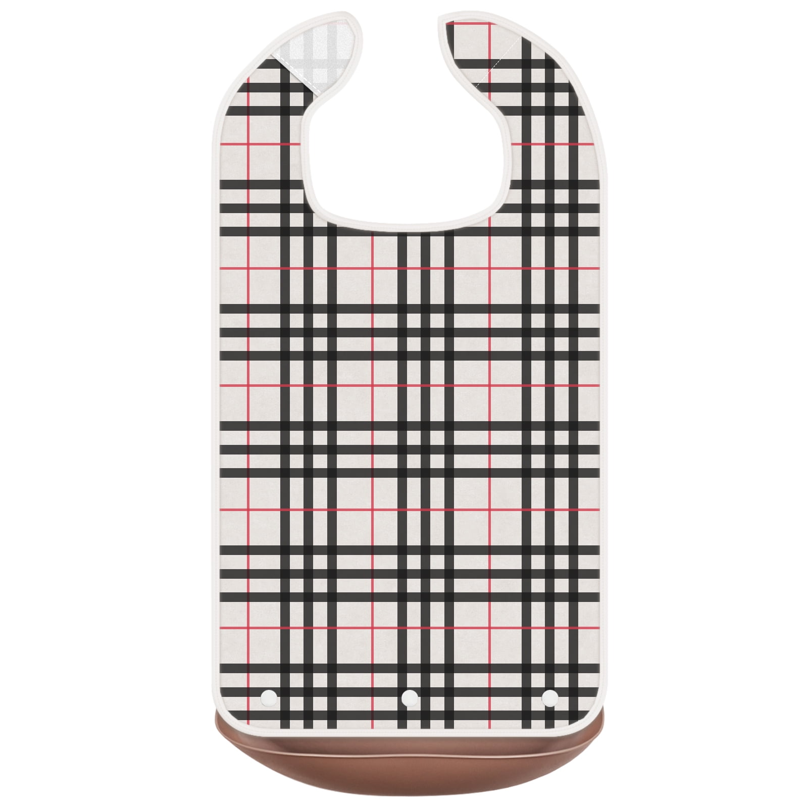 2 Pack Reusable Adult Clothing Protectors with Eating Crumb Catcher for ...